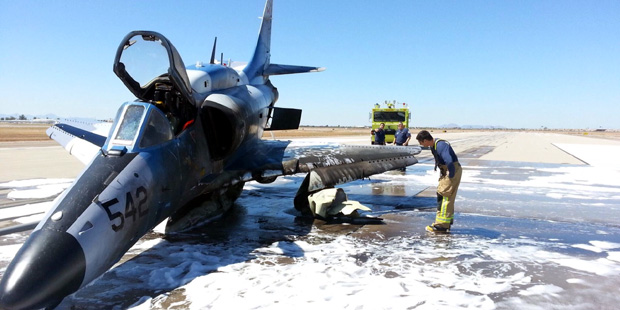 No injuries reported after vintage fighter jet catches on fire at Mesa ...