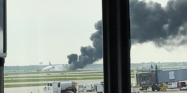 FAA issues ground stop after airplane fire at O'Hare International Airport