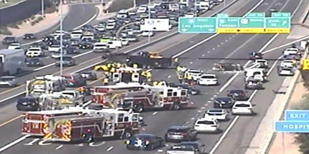 Crash closes westbound Loop 202 freeway in Phoenix