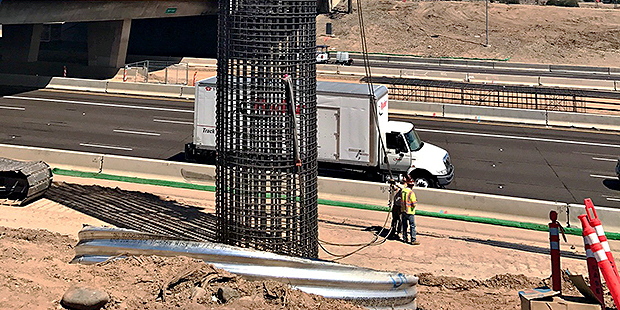 Construction progressing on ramps to connect I-10 to South Mountain Freeway