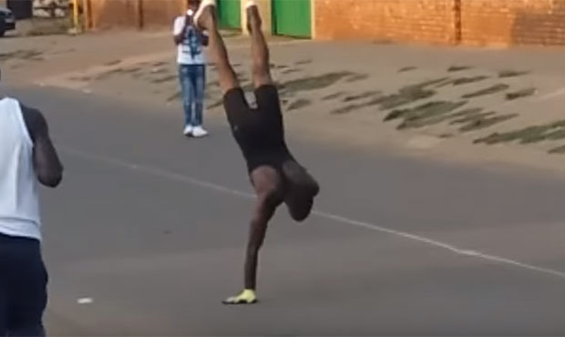 Man breaks world record for most consecutive one-handed backflips