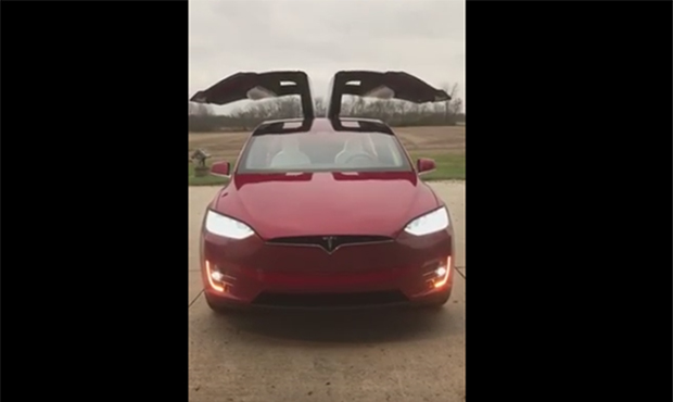 Thanksgiving is over: Get in the holiday spirit with this 'dancing' Tesla
