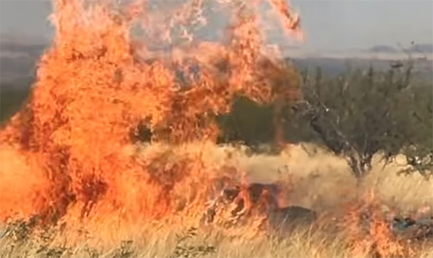 Video captures dramatic moment that caused Sawmill Fire