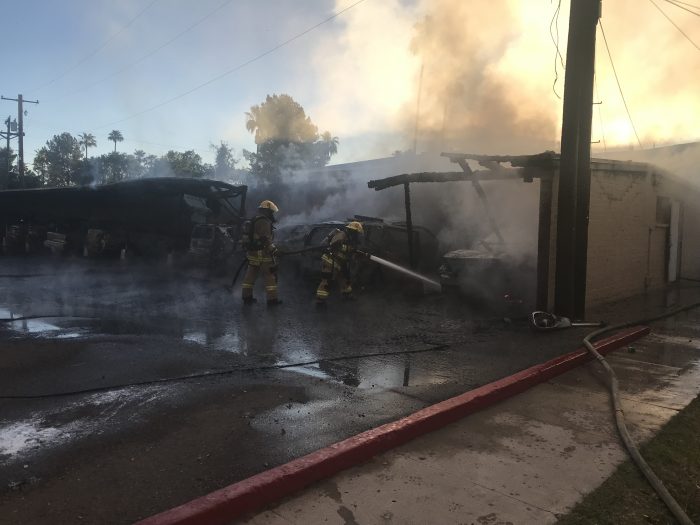 Phoenix parking structure fire - KTAR.com