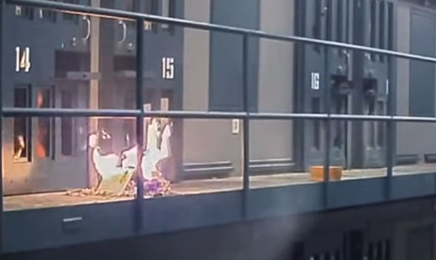 Video shows inmates setting fires in troubled Phoenix-area prison