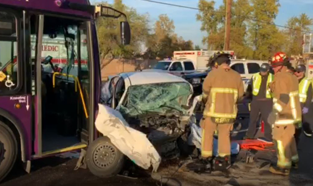 Woman, puppy killed in crash involving Valley Metro bus in Mesa