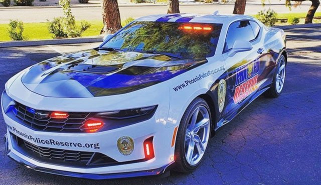 Reserve Phoenix police officers receive 4 new donated vehicles
