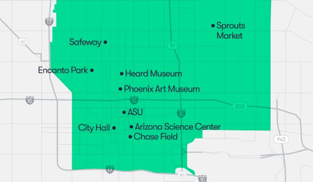 Waymo takes the wheel for rider-only service in downtown Phoenix