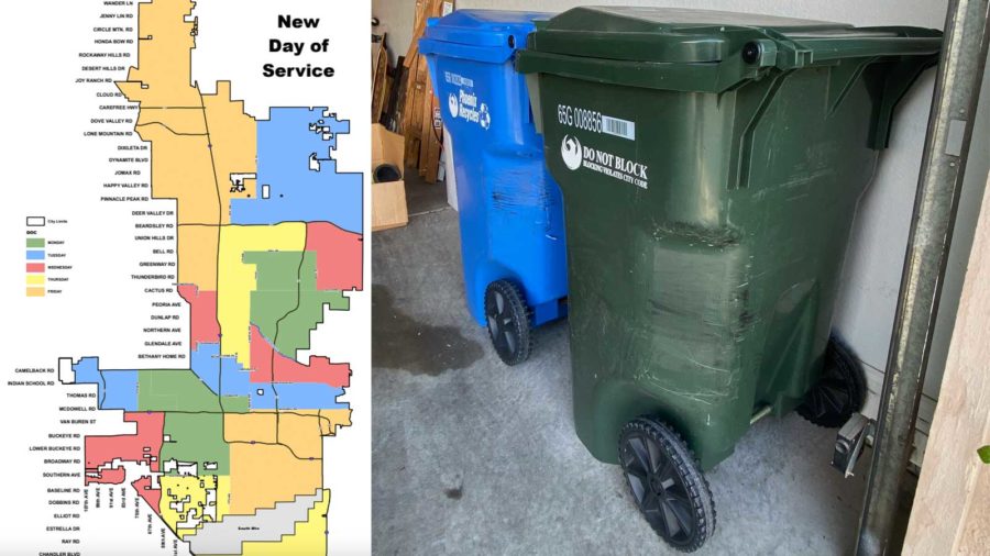 Phoenix changing trash, recycling pickup days for most households