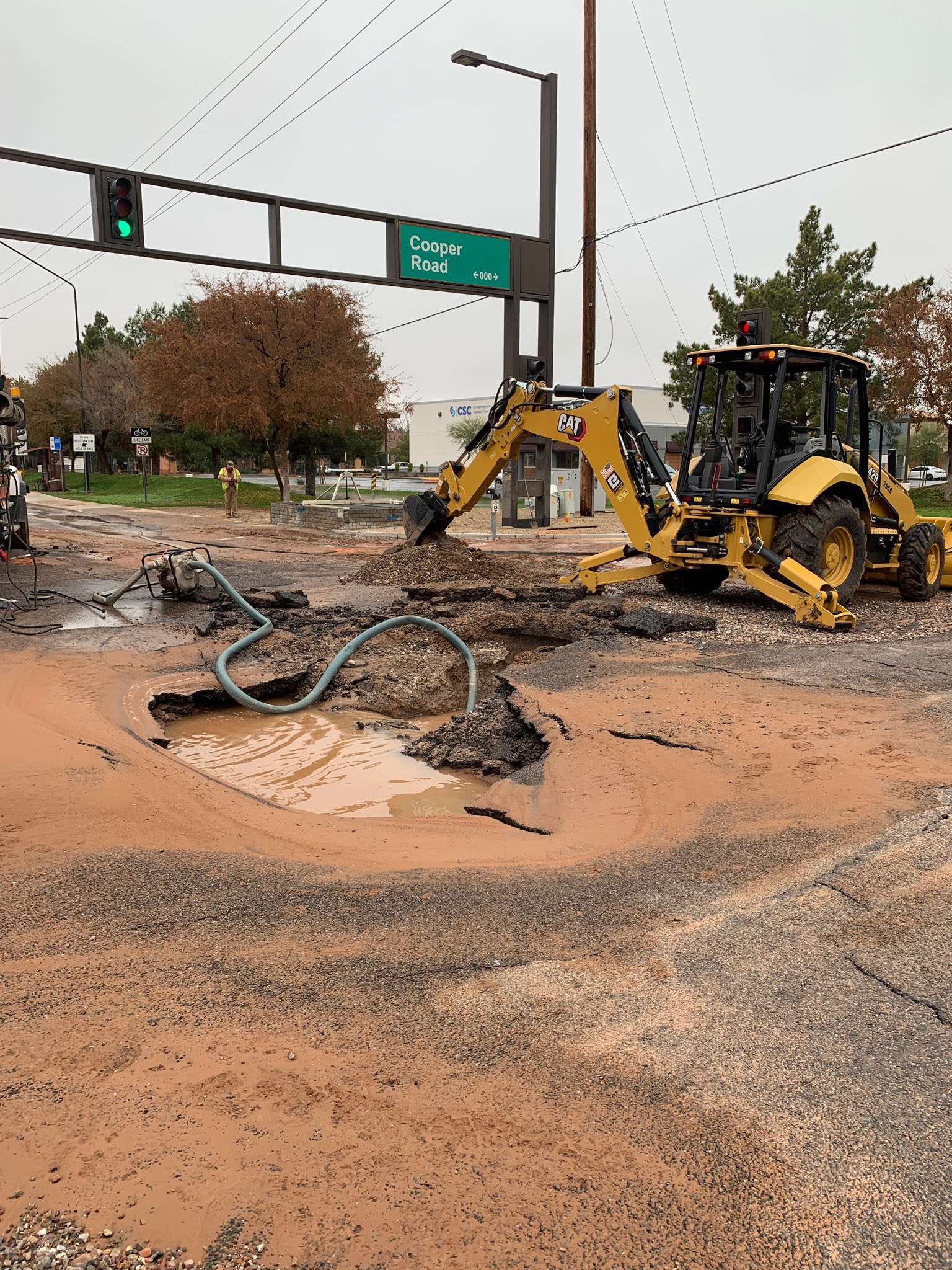 Gilbert intersection set to reopen after broken water line caused flooding