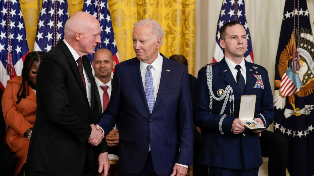 Former Arizona House speaker Rusty Bowers receives presidential medal