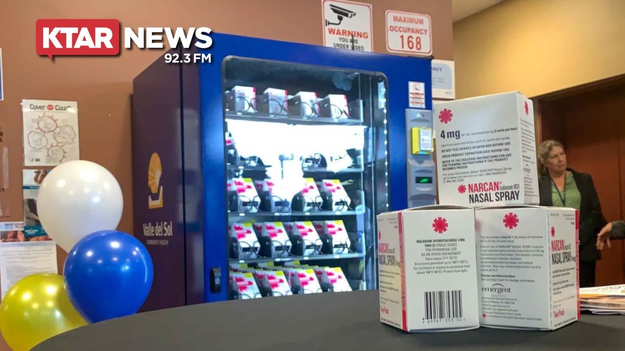 Video: Narcan vending machine unveiled at Phoenix clinic - KTAR.com