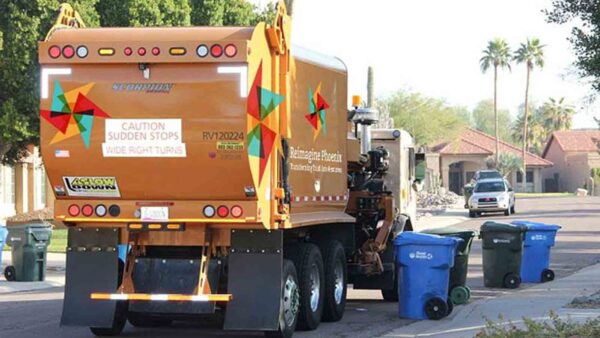 Woman dead after being struck by Phoenix garbage truck