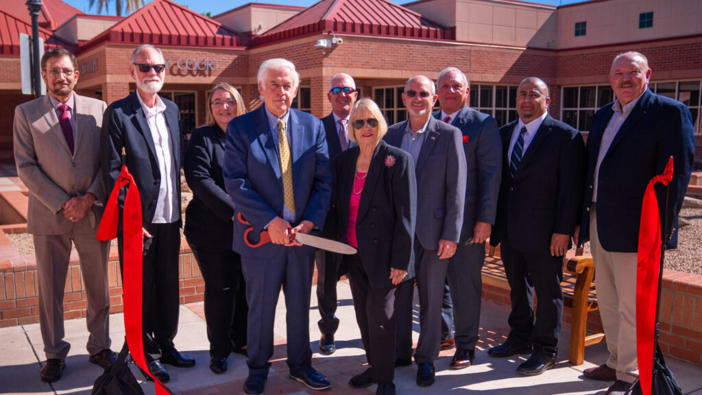 Glendale officials cut ribbon at newly renovated city court