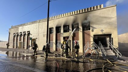 Firefighters battle blaze in downtown Phoenix on Saturday morning ...