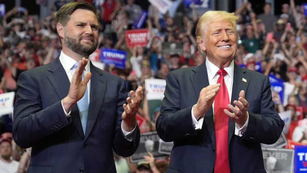 Trump and Vance hold rally in Michigan as nominees