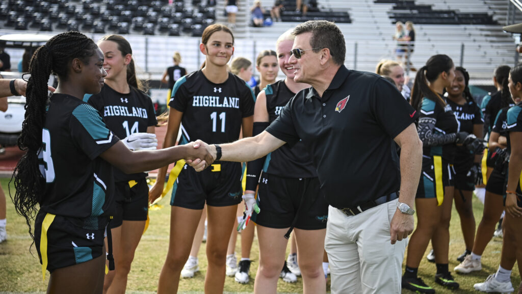 Michael Bidwill excited for girls flag football broadcast